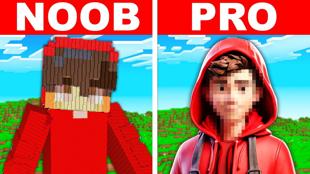 REAL YOUTUBERS Build Battle In Minecraft - NOOB VS PRO CHALLENGE - YouTube