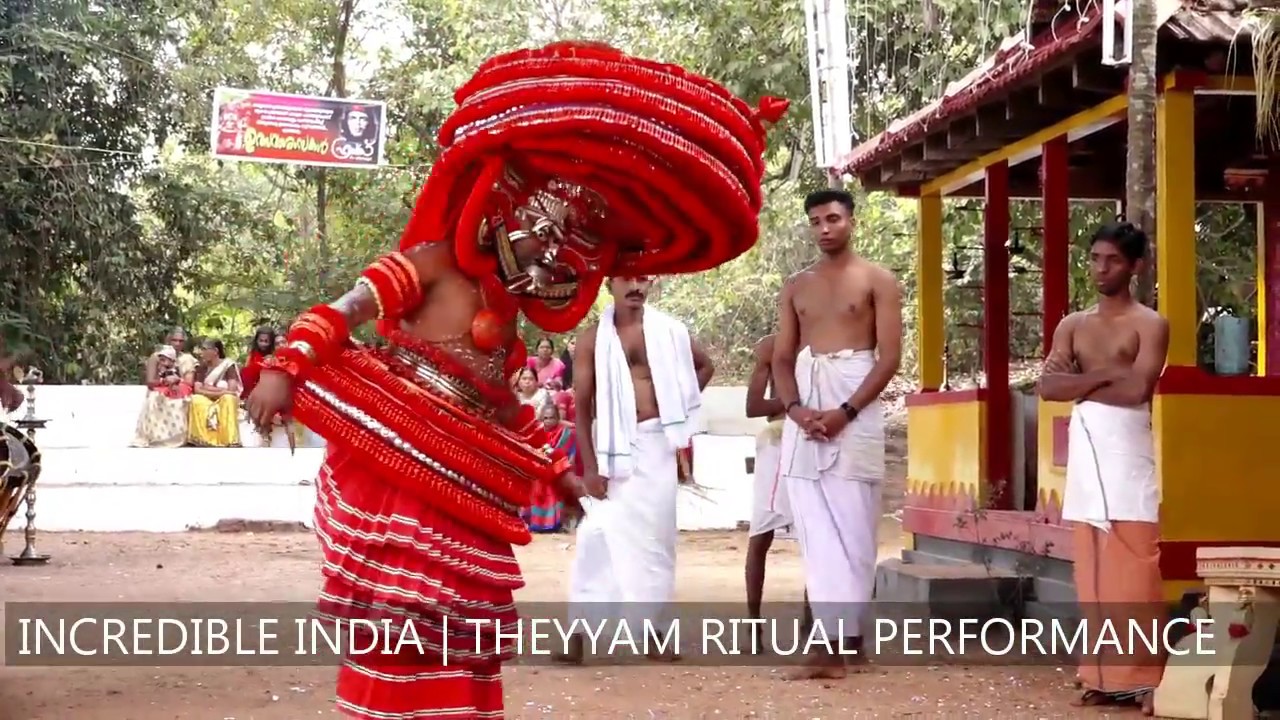 Incredible India | Puliyoor Kali at Klianoor Pulidaivam Kavu - YouTube