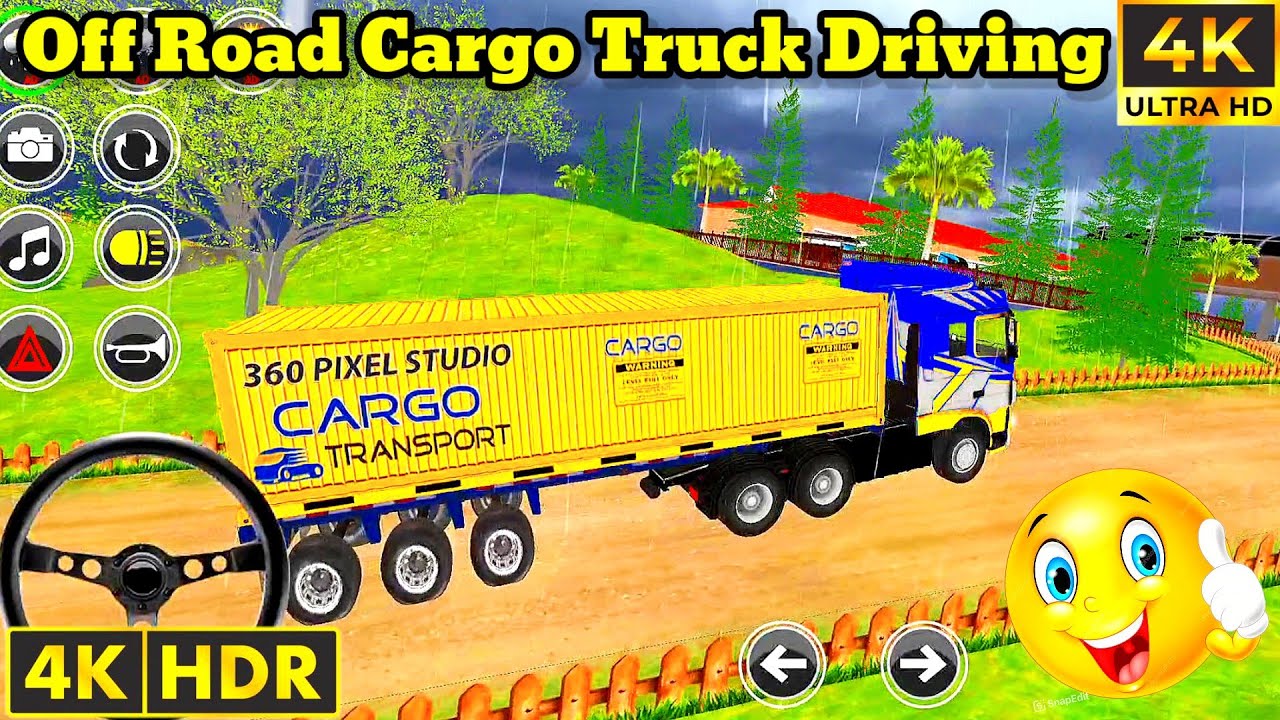 off road cargo trailer camper || off road cargo truck simulator || new ...