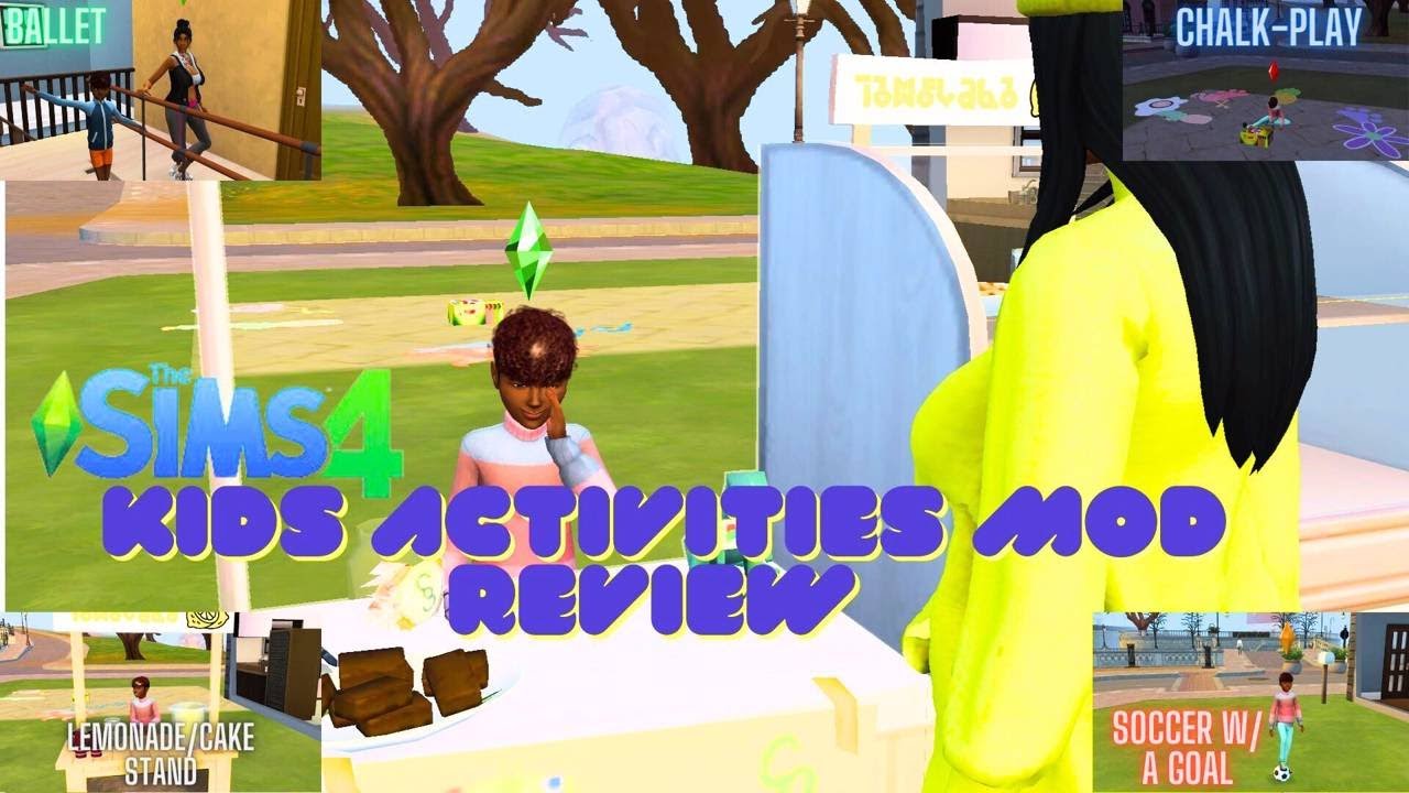 Sims 4 Kids Activities Mod Review | (ft. Tia) - YouTube