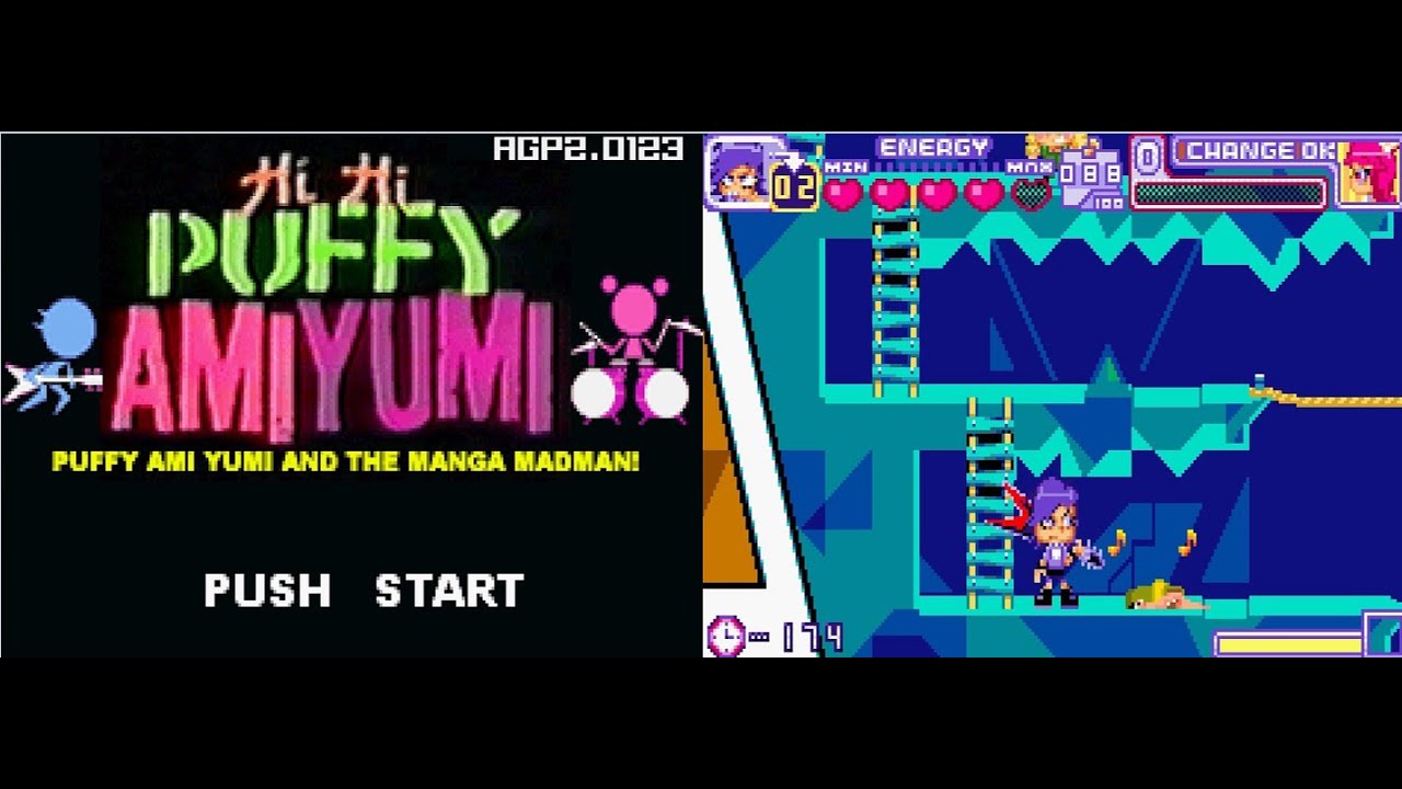 Hi Hi Puffy Ami Yumi:Puffy Ami Yumi and the Manga Madman (Unreleased) GBA - Gameplay (Prototype ...