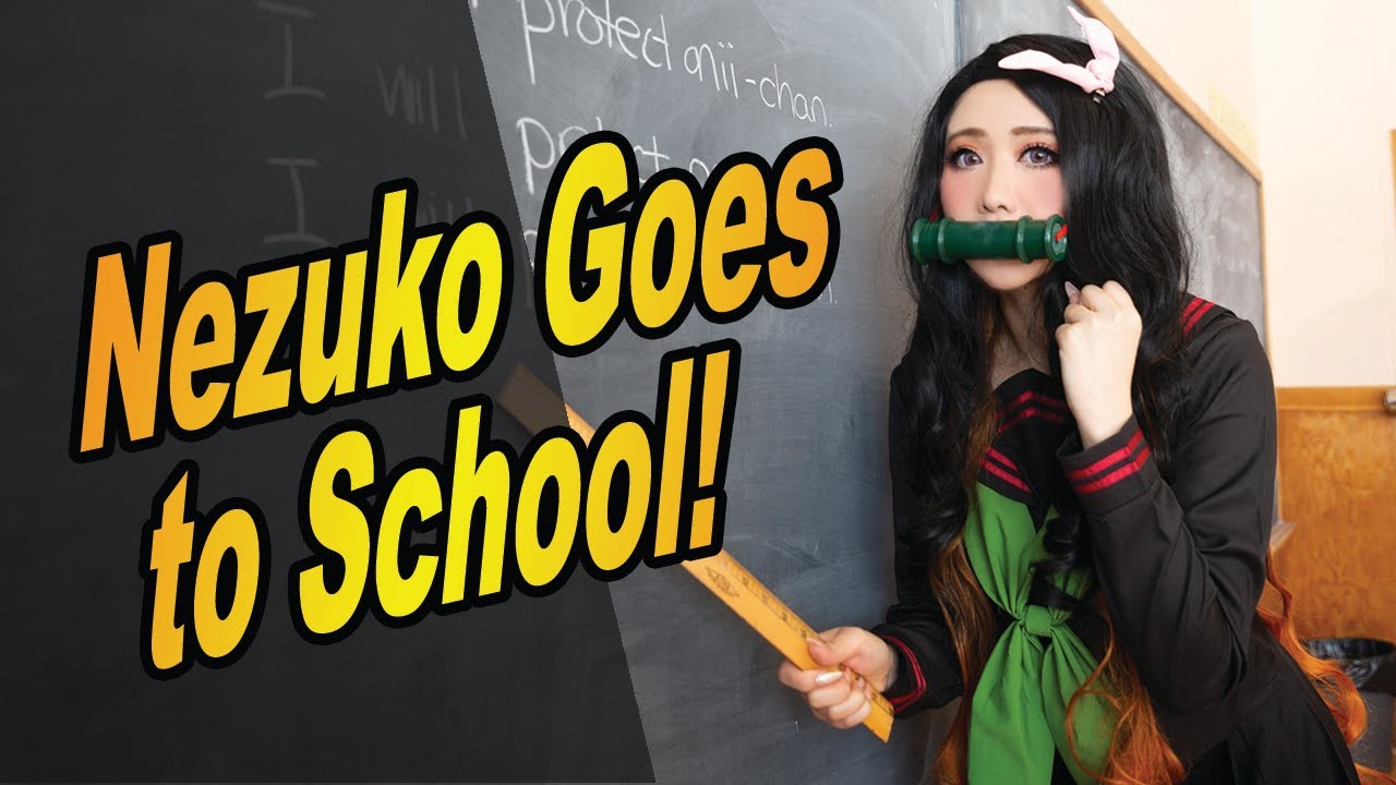 Nezuko Goes to School Demon Slayer - YouTube