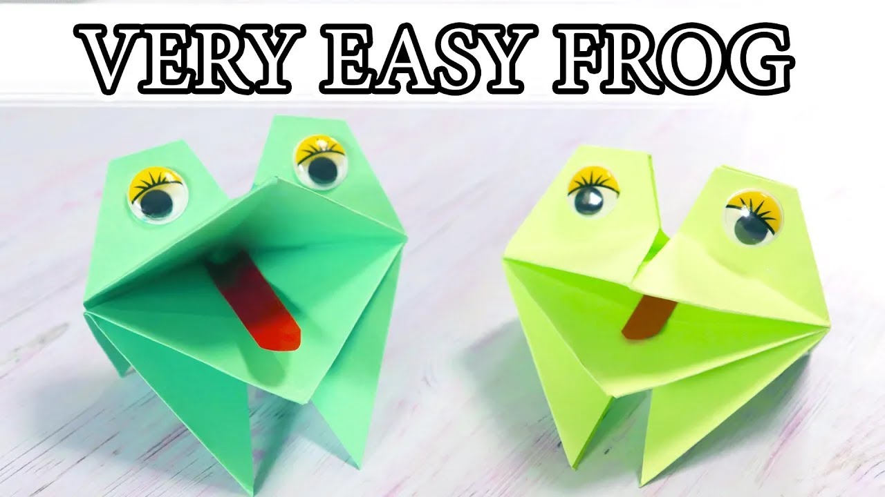 Origami Frog Easy How To Make an Origami Frog Paper Frog Easy Origami ...