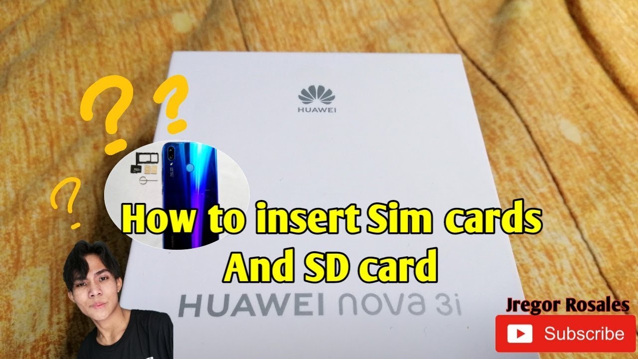 Huawei nova 3i (How to insert sim card and sd card) - YouTube