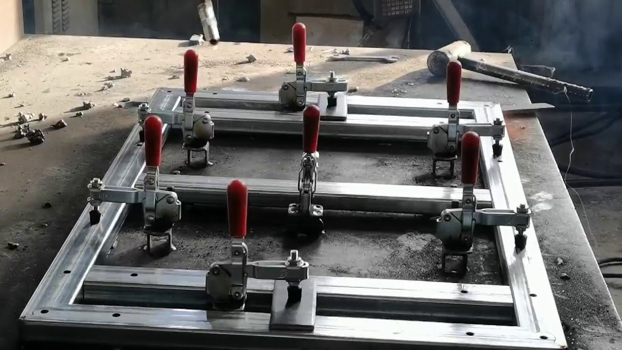 Steel frame by Robert welding arm - YouTube