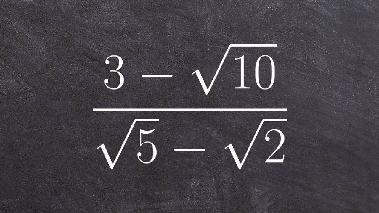 Dividing two binomial radical expression and simplifying the expression ...