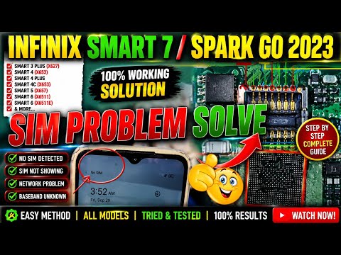 INFINIX SPARK GO 2023/SMART 7 SIM PROBLEM SOLVE ALHAMDULILLAH |MOBILE ...