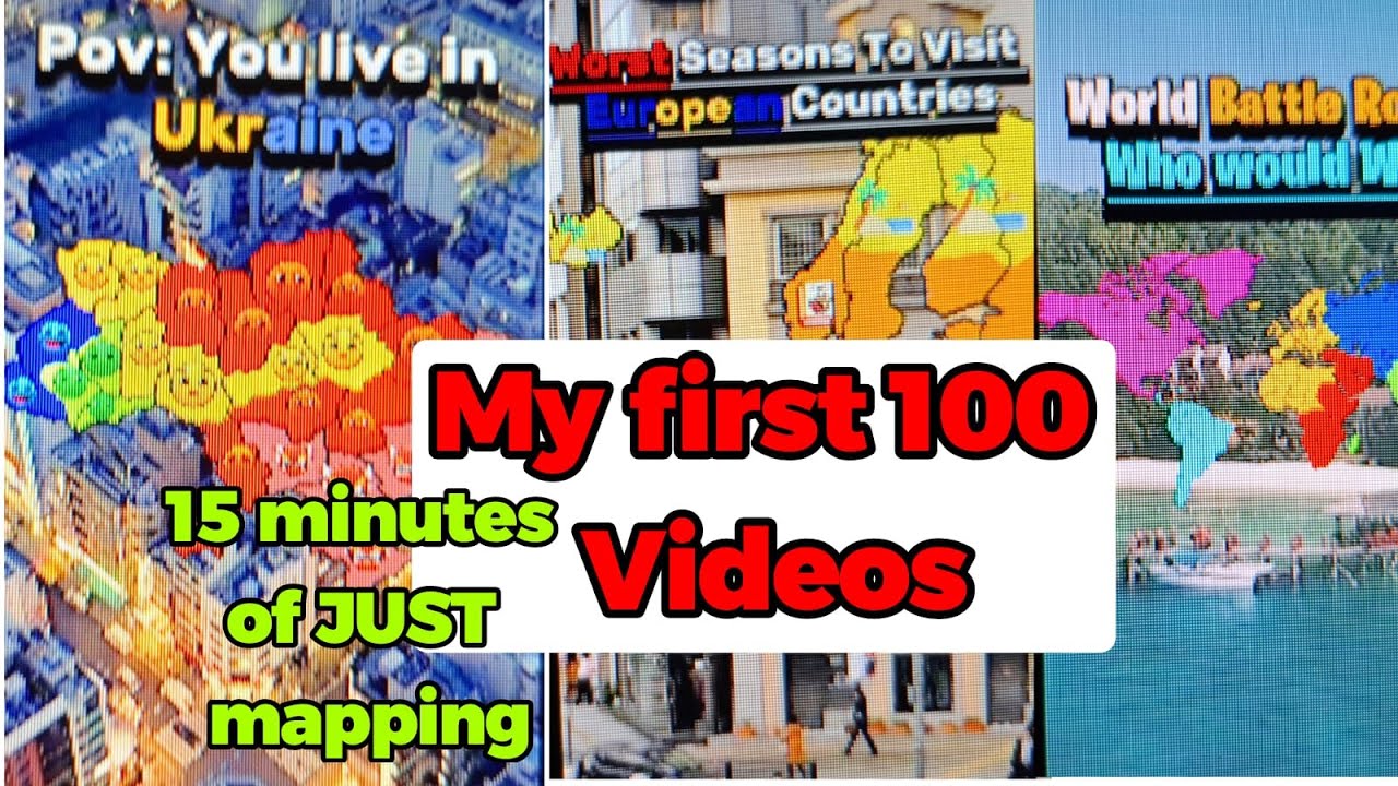 My first 100 videos in 15 minutes - YouTube