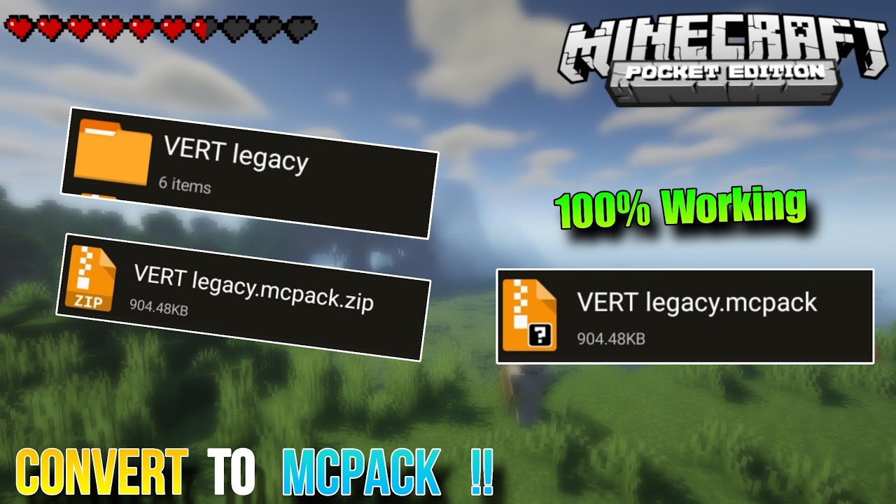 🔥How To Install Texture Pack in Minecraft | Zip File To MCPACK ...