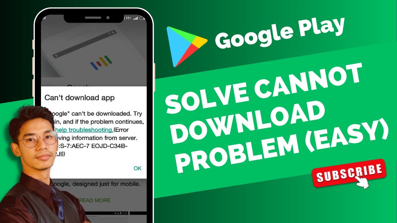 How to Solve Cannot Download Problem in Play Store ! - YouTube