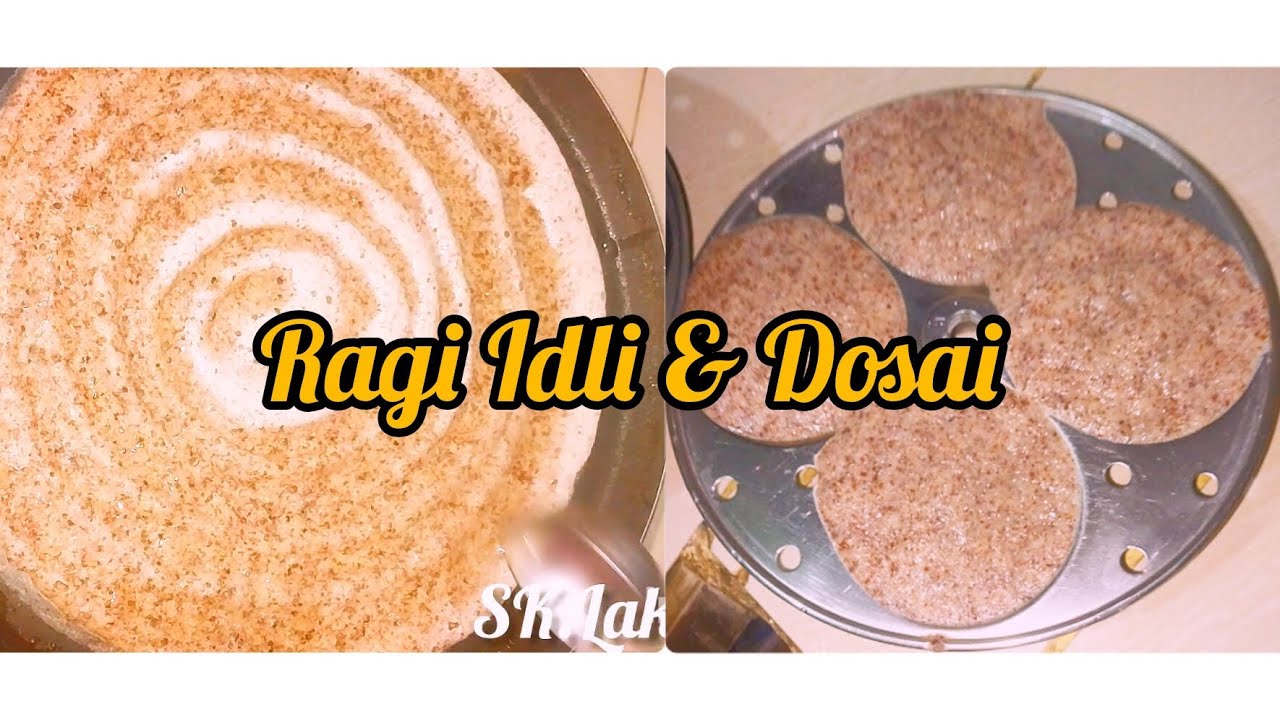 👩‍🍳Ragi Idli & Dosa😋👌/கேழ்வரகு இட்லி 🤩/ Finger Millet Idli / Keppai ...