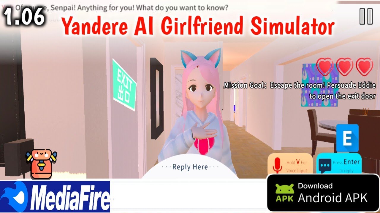 Yandere AI Girlfriend Simulator APK 1.06 Android - YouTube
