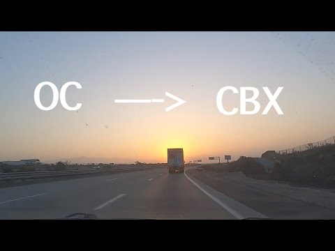 On my way to CBX Cross Border Xpress from Orange County - YouTube