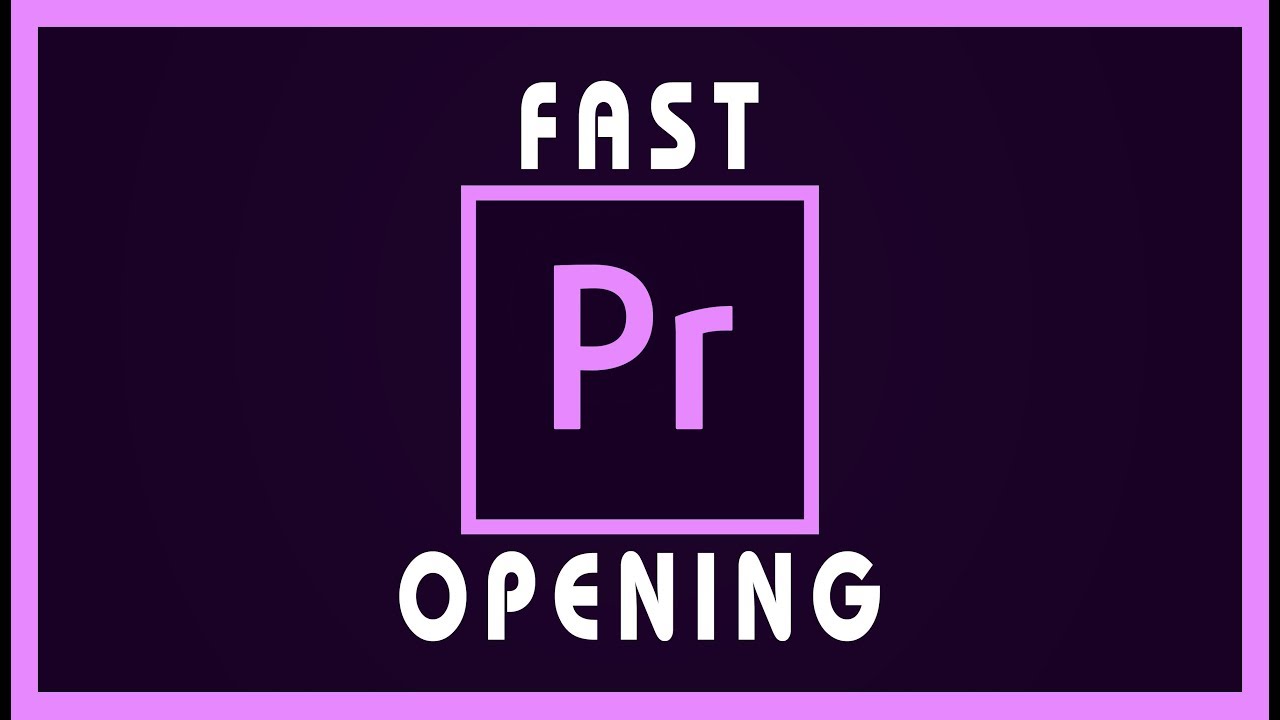 How to Setup a New Project adobe premiere pro fast opening beginners ...