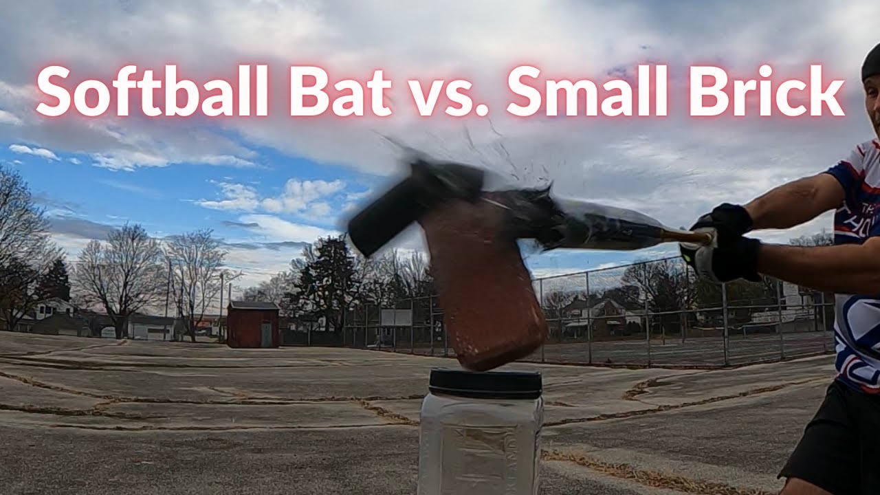 Softball bat vs. small brick (BAT VS. RANDOM OBJECTS) - YouTube