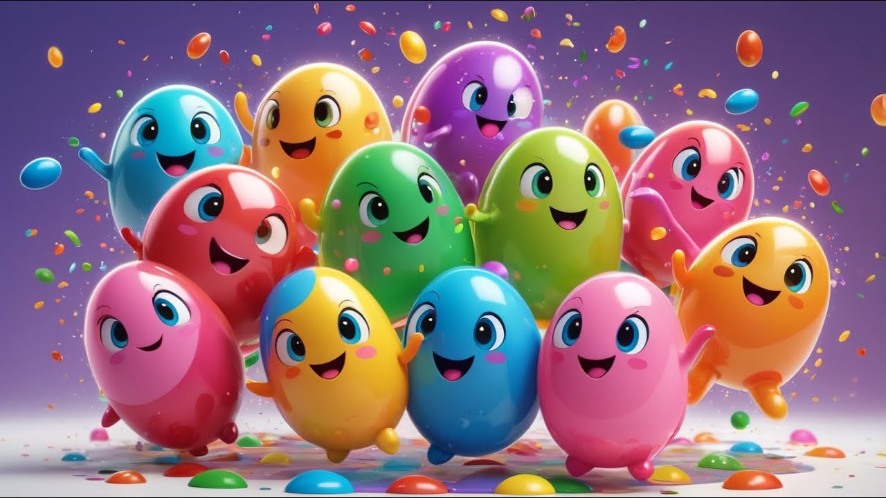 "Jelly Beans Dance Song 🍬 | Preschool Learning & Fun Candy Rhyme" - YouTube