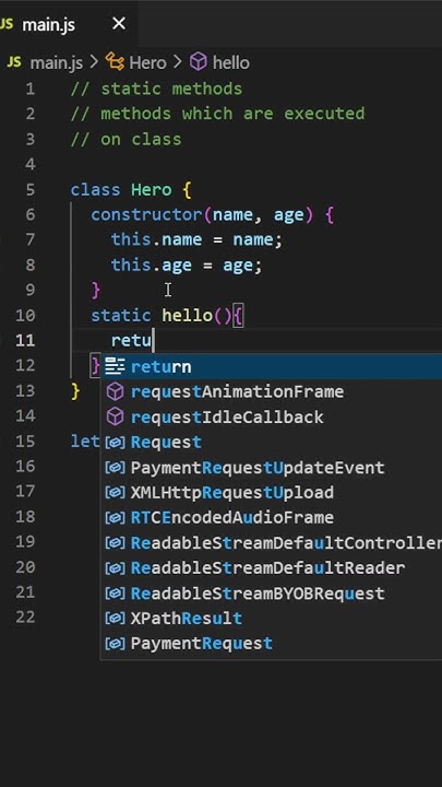 Javascript : Class Static method - YouTube