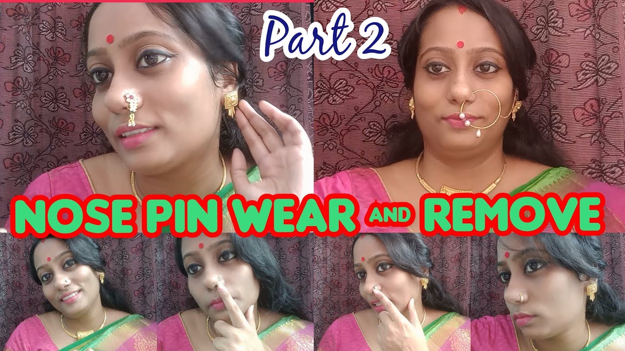 Nose pin wear and remove || part 2 || challenge accepted ...