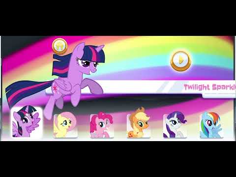 My little pony rainbow running game - YouTube