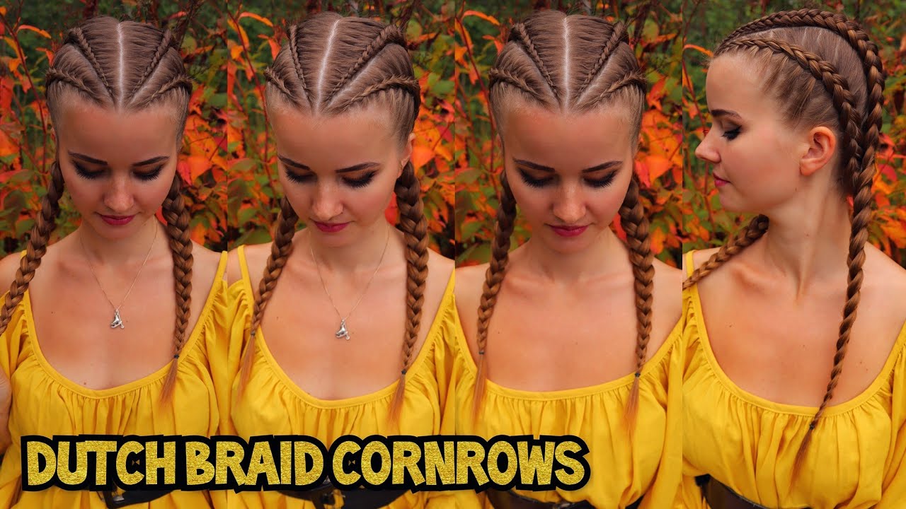 Dutch Braid Cornrows | Easy Hairstyles for Daily Life - YouTube
