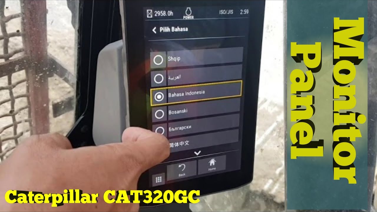 Display Indicator Monitor Panel Excavator CAT320GC New Generation ...