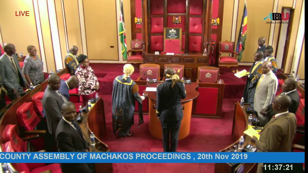 COUNTY ASSEMBLY OF MACHAKOS Live Stream - YouTube