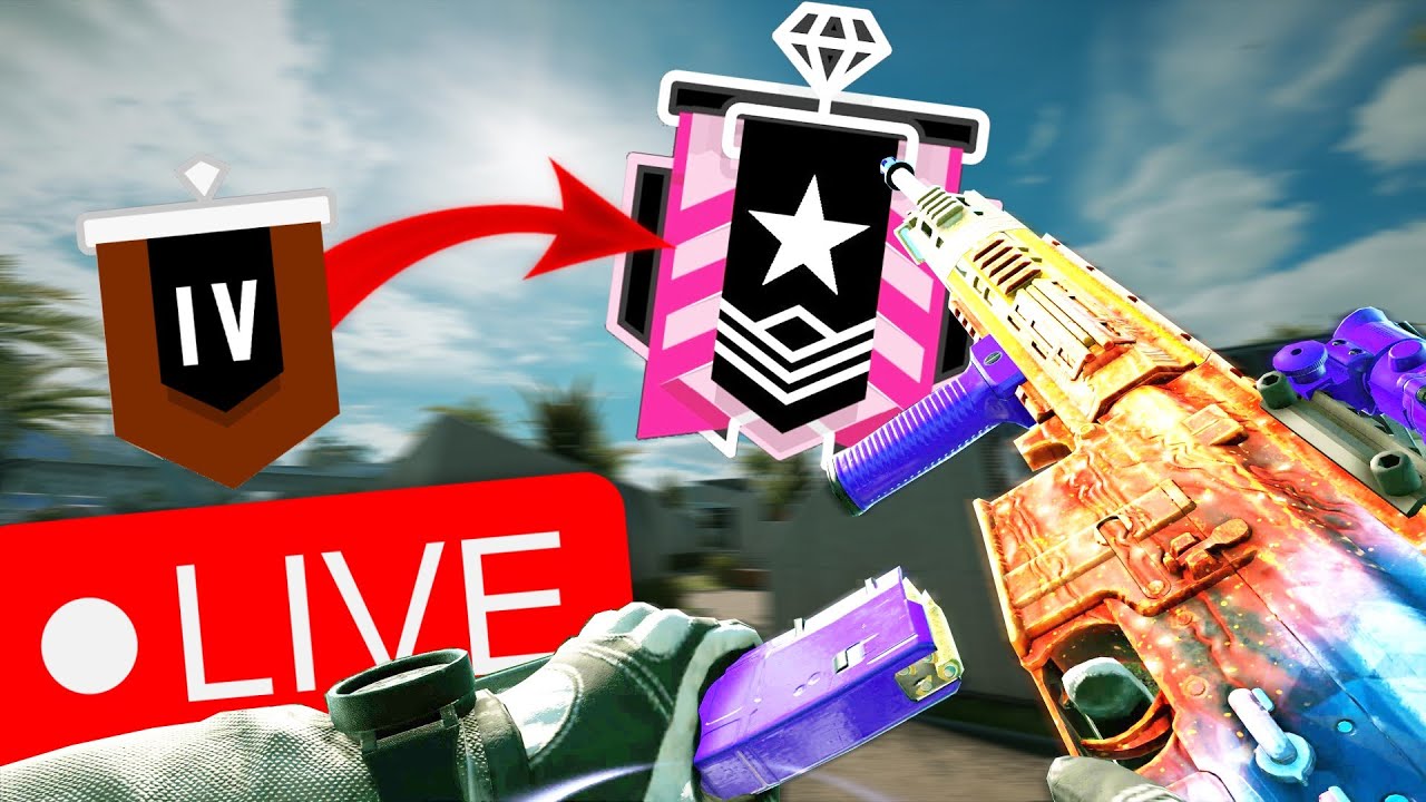RAINBOW SIX SIEGE RANKED ROAD TO CHAMPION [LIVE] - YouTube