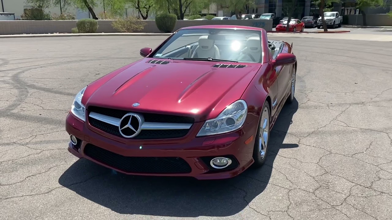 2009 Mercedes Benz SL550 Convertible Storm Red designo Interior For ...