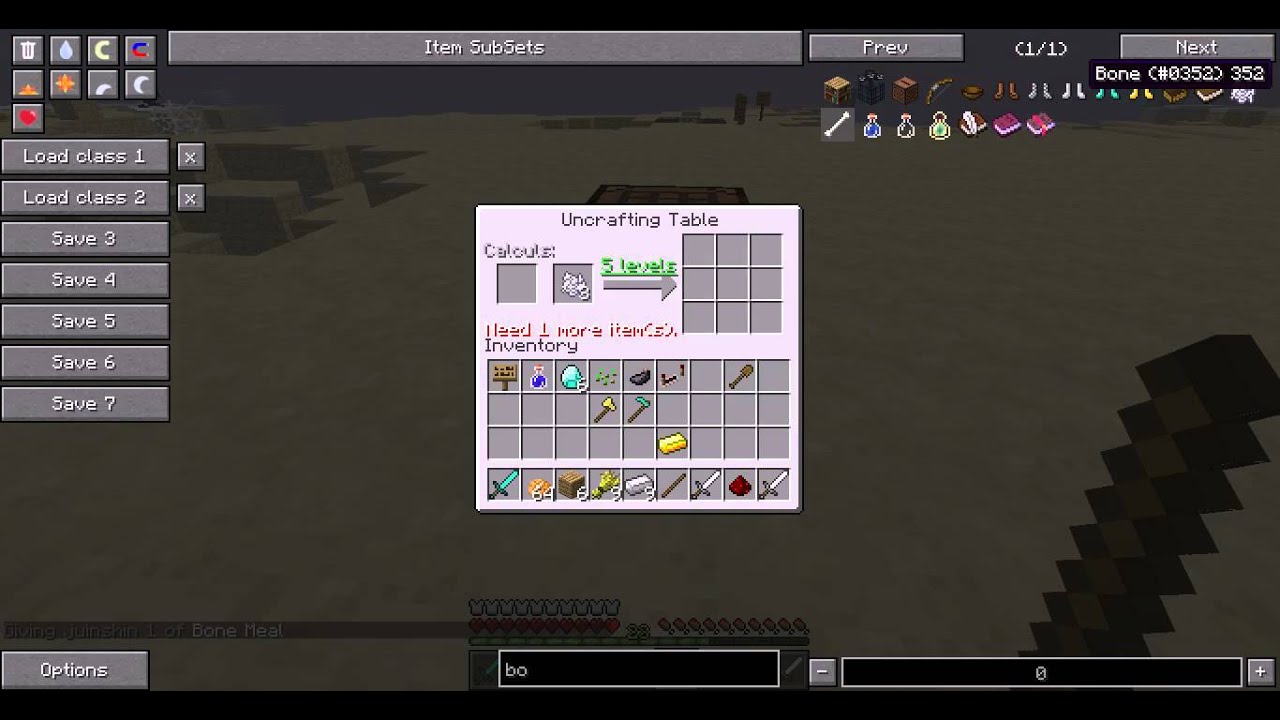 MINECRAFT MODSHOWCASE:uncrafting table mod - YouTube