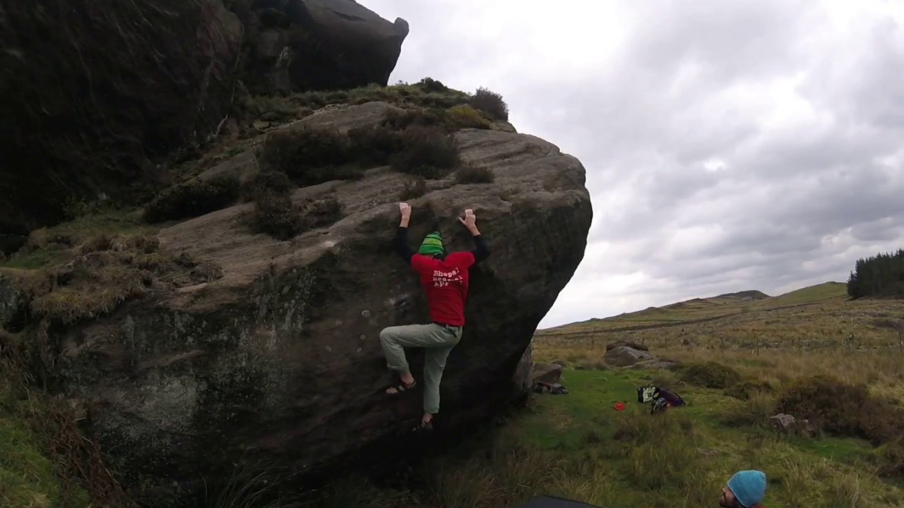 Gibbering Right - Font 6C+ - Gibb Tor - YouTube