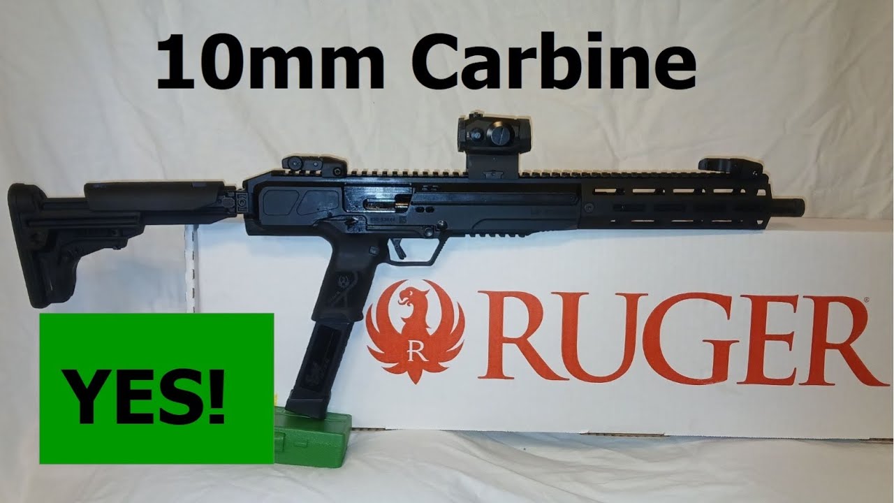 NEW Ruger 10mm LC Carbine, first shots and review - YouTube