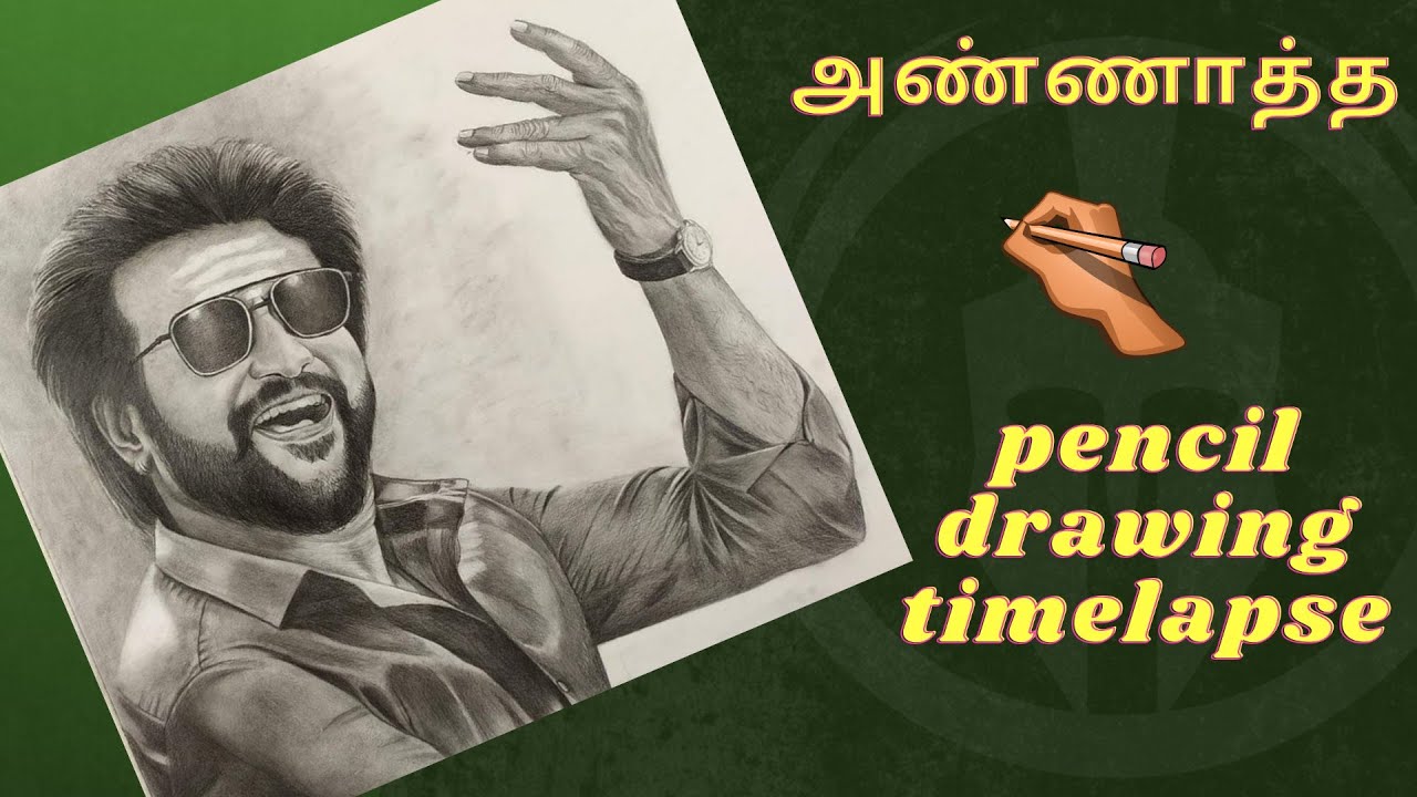 Annaatthe Rajinikanth pencil drawing | rajini drawing in annaatthe ...
