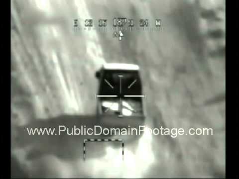 Apache helicopter detroys Bongo truck transporting mortar system - Iraq ...