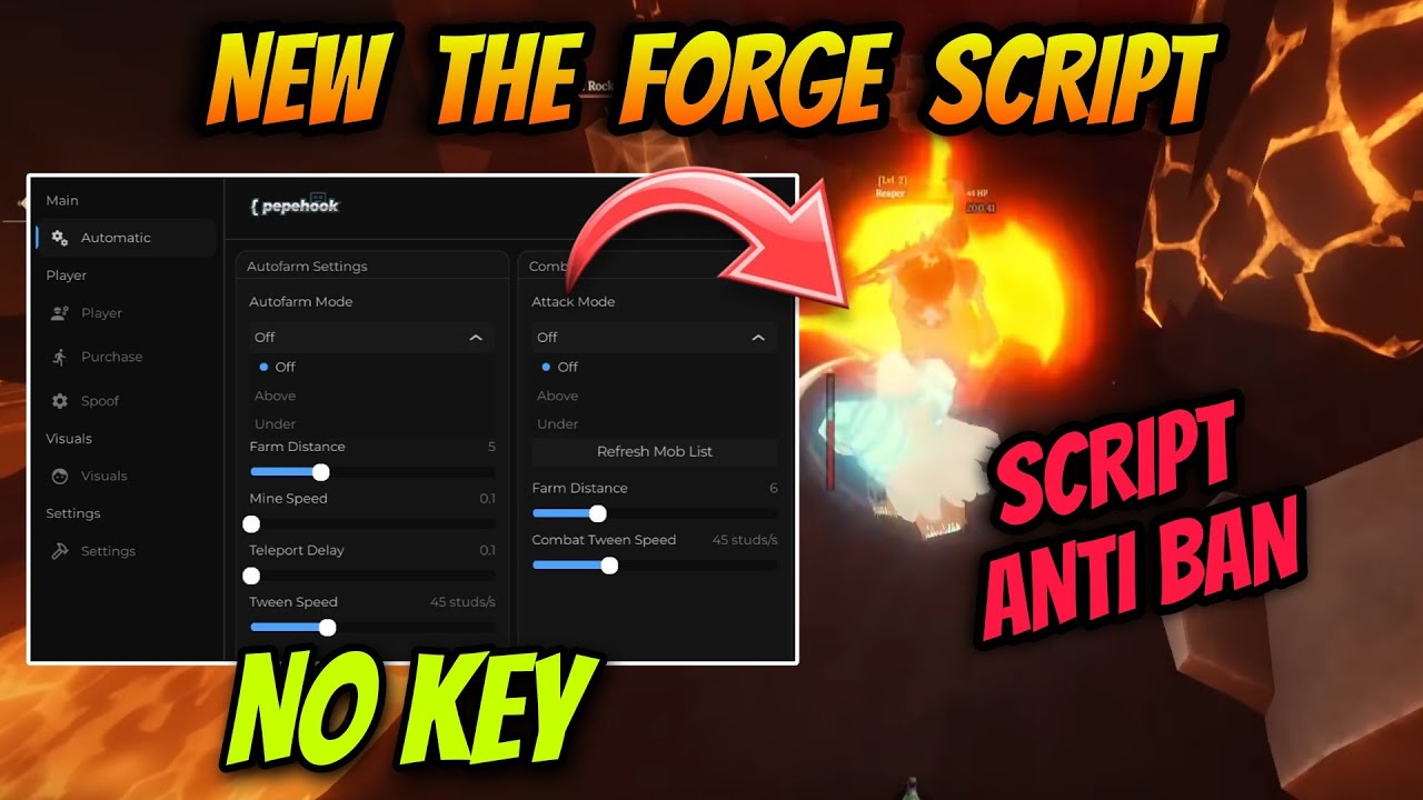The Forge Script *NO KEY* - Instant Forge, Instant Kill, Auto Mine Ores ...