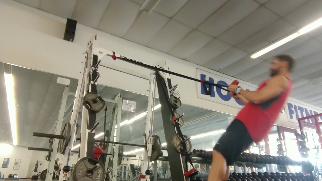 Suspension Trainer Rows (both hands one handle) - YouTube