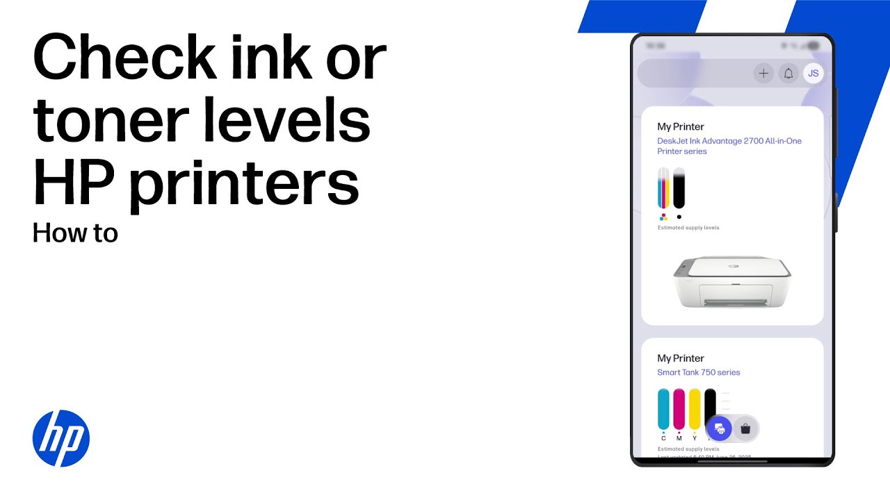 Check HP printer ink or toner levels | HP Support - YouTube