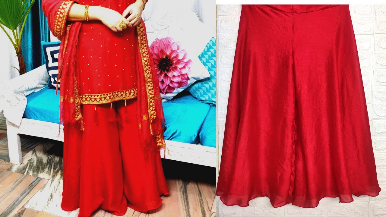 Skirt Palazzo cutting and stitching|Palazo cutting and stitching|Full ...