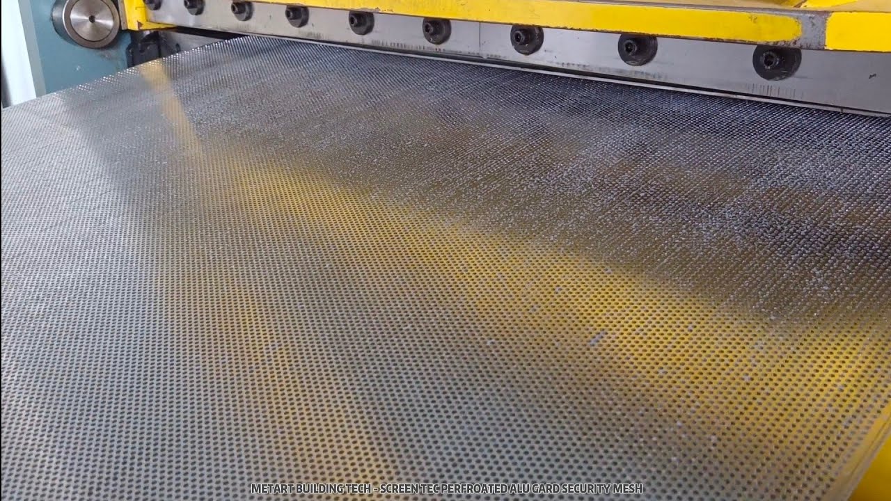Alu-Gard Perforated Aluminium Security Mesh Factory in China-Production ...