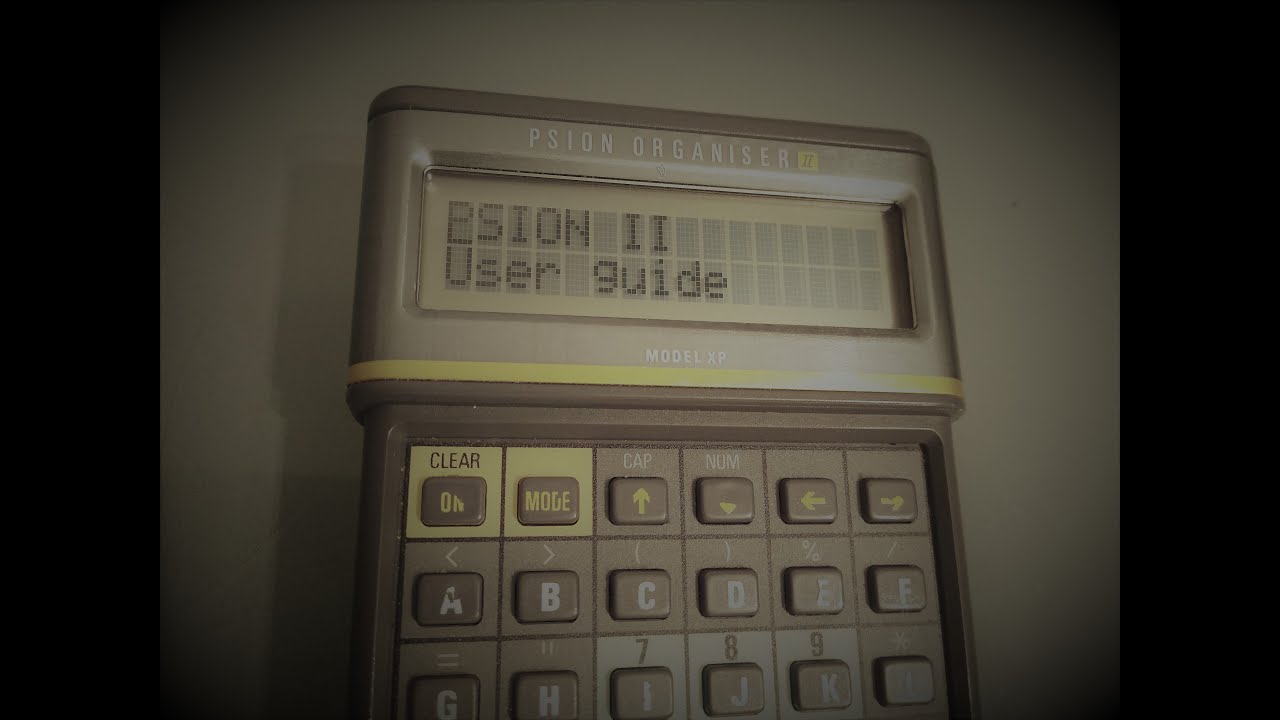 Using the Psion II - YouTube
