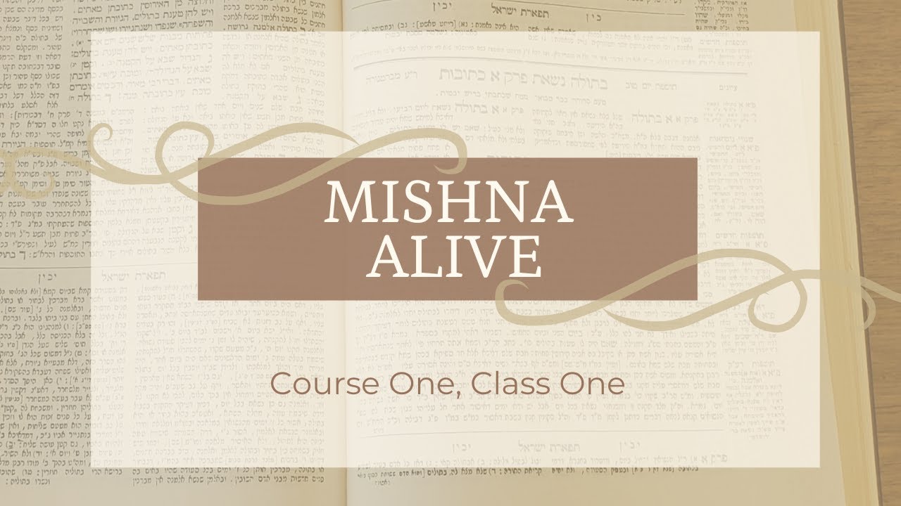 What is the Mishna? & Berachot 1:1 | MISHNA ALIVE with Rabbi Moishe New ...