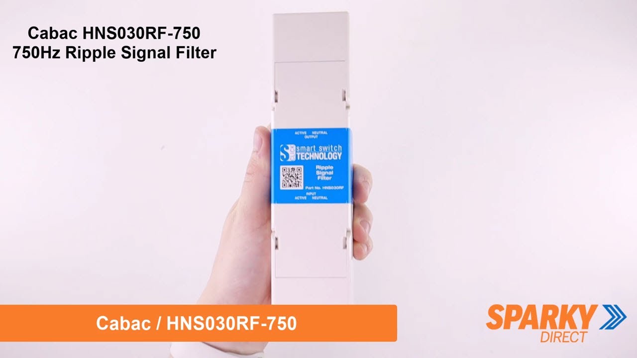 Cabac HNS030RF-750 | 750Hz Ripple Signal Filter - YouTube