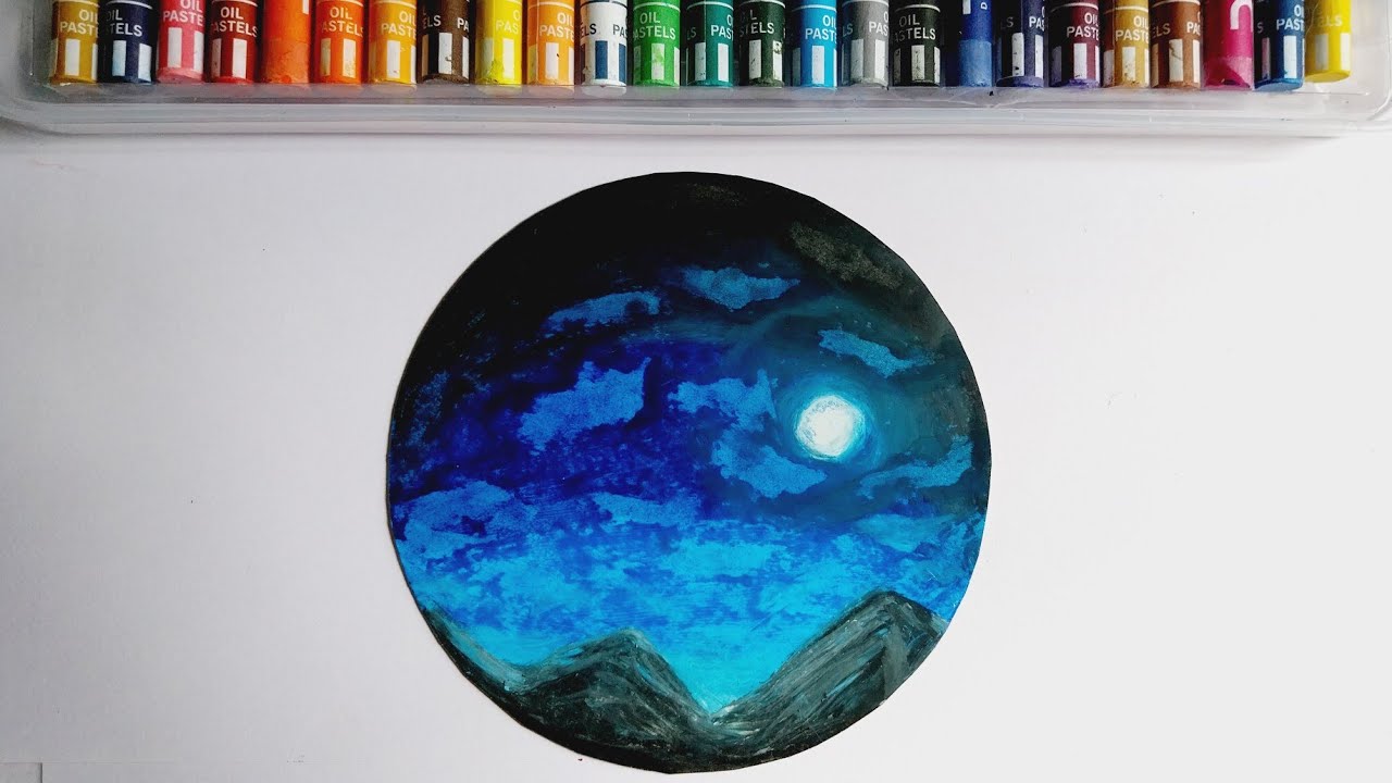 SIMPLE DIY OIL PASTEL DRAWING - YouTube