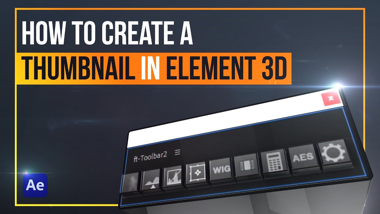 TUTORIAL THUMBNAIL WITH AFTER EFFECTS AND ELEMENT 3D - YouTube