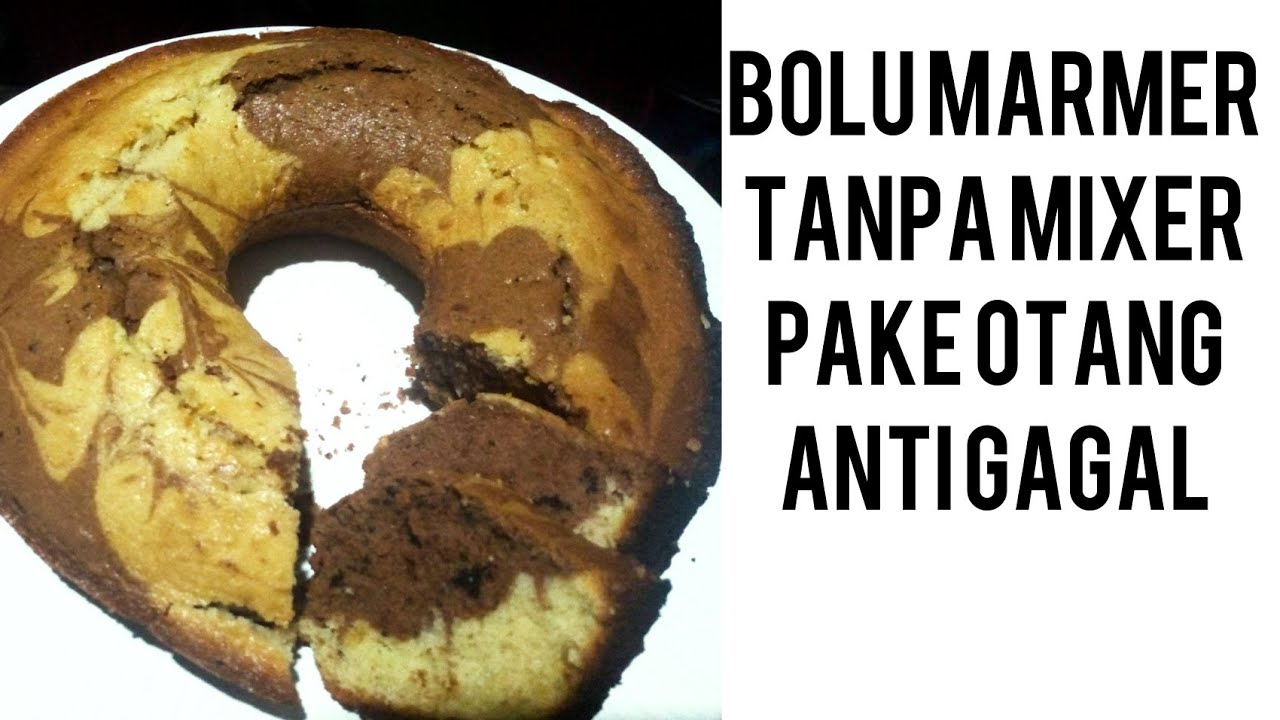 BOLU MARMER JADUL a.k.a MARBLE POUND CAKE | NO MIXER BAKE 04 - YouTube