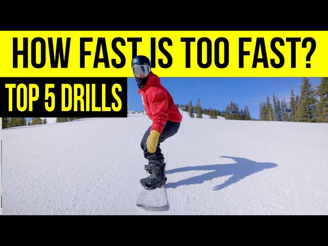 5 Drills For Going FAST AF on a snowboard!!!!