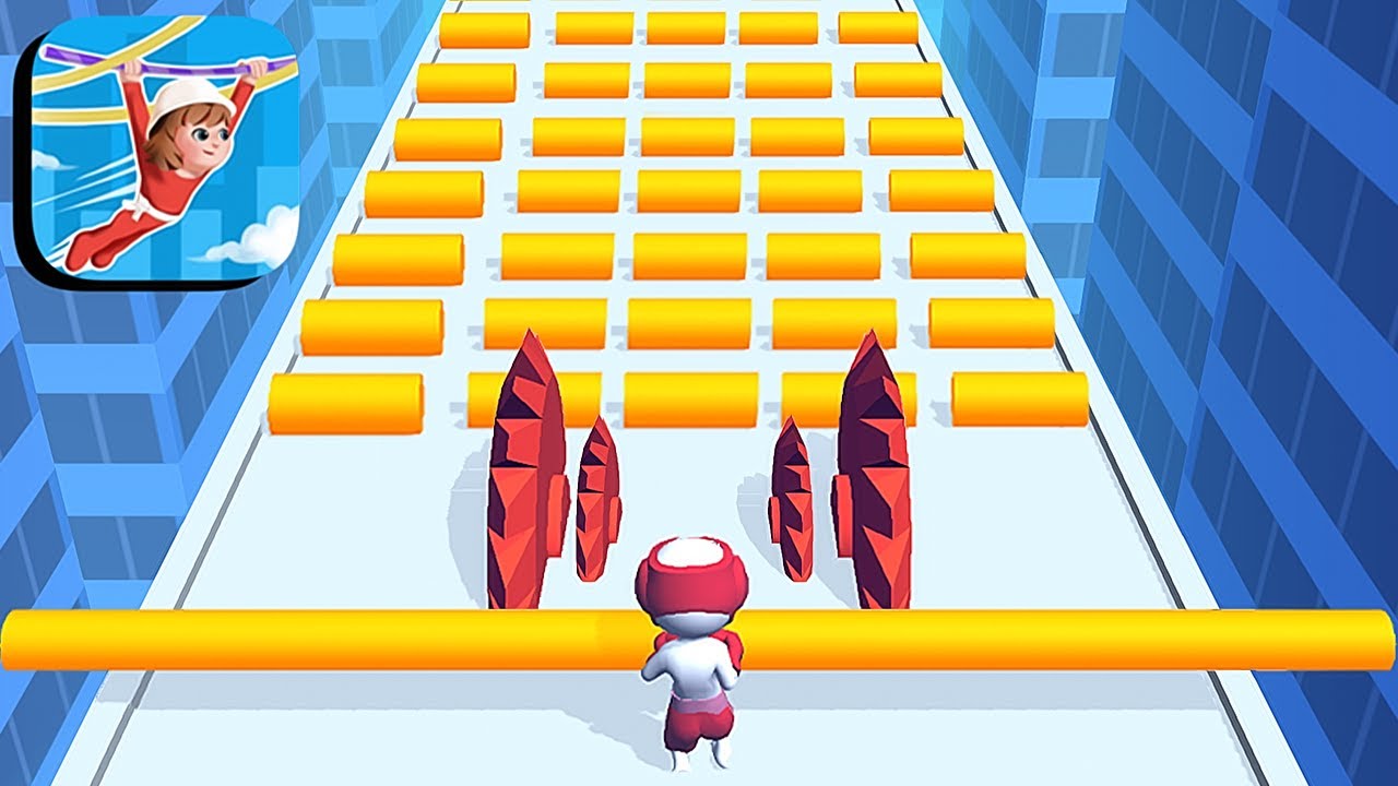 Satisfying iOS,Android Mobile Games: Roof Rails 9999 Levels - YouTube