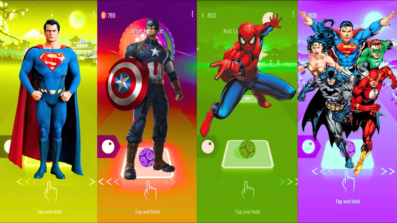 Superman 🆚 Captain America 🆚 Spiderman 🆚 Justice League | SuperHeroes ...