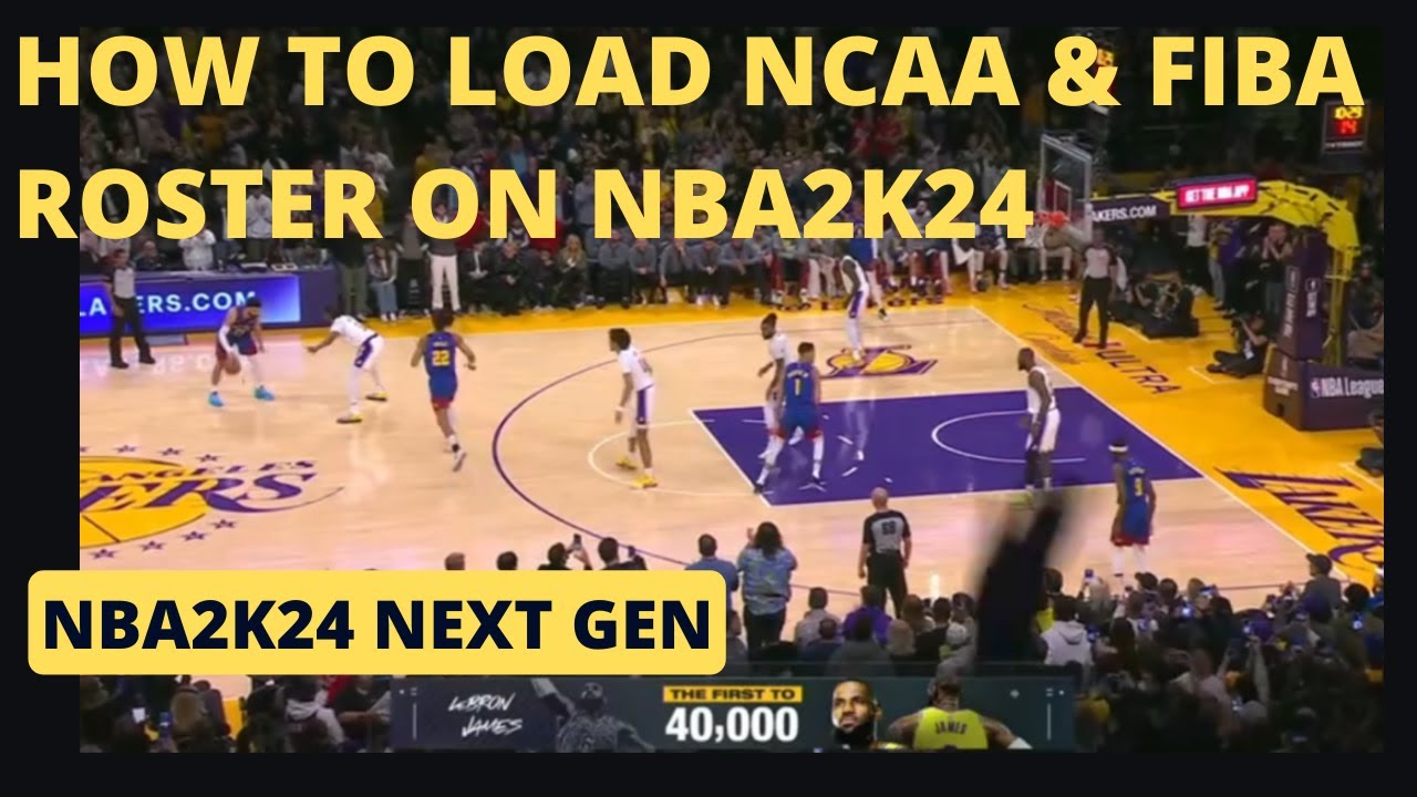 How to load FIBA world cup and NCAA roster on Xbox Series X/S & PS5 ...