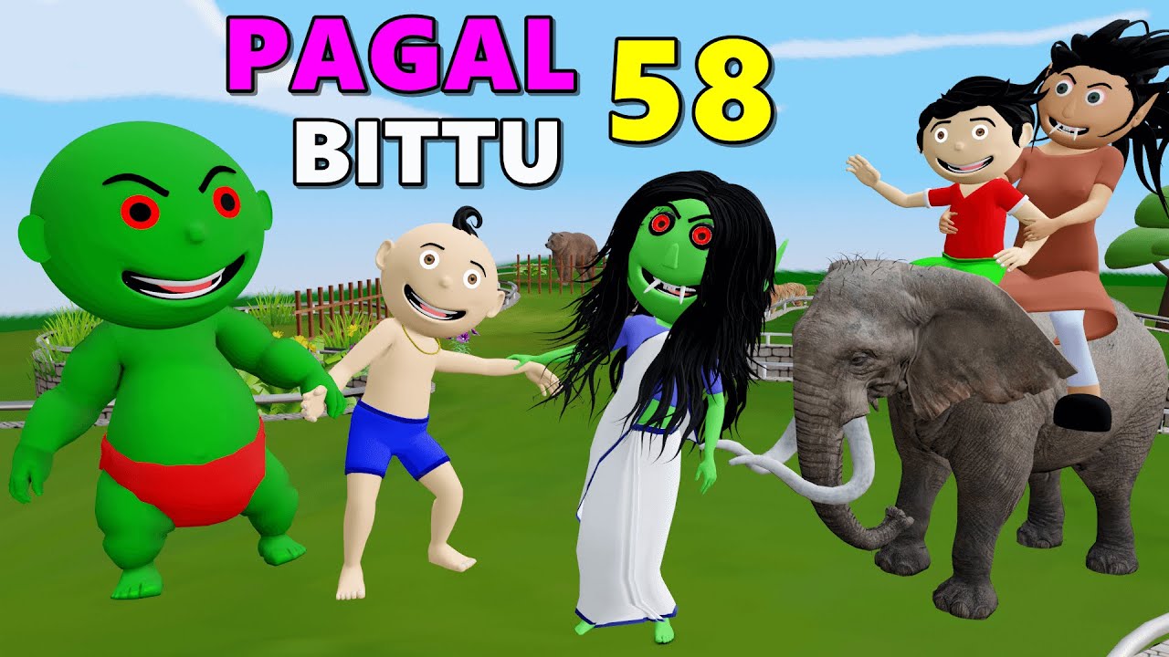Pagal Bittu Sittu 58 | Zoo Wala Cartoon | Bittu Sittu Toons | Pagal ...