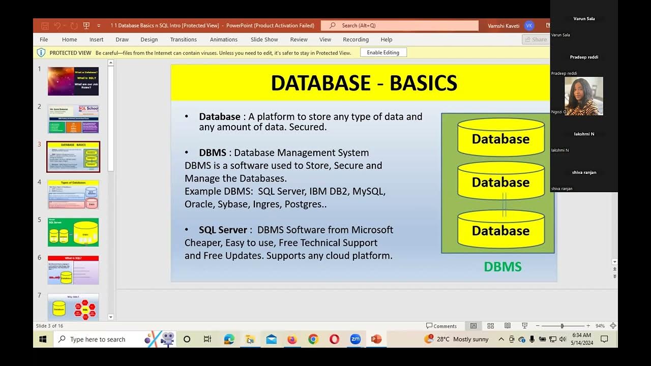 SQL Server TSQL Training Demo | MSSQL Training | SQL School - YouTube